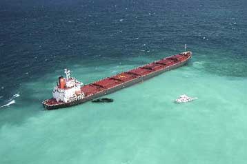 Κοραλλιογενές Φράγμα Καταστροφή των κοραλλιών προκάλεσε το πλοίο Shen ...