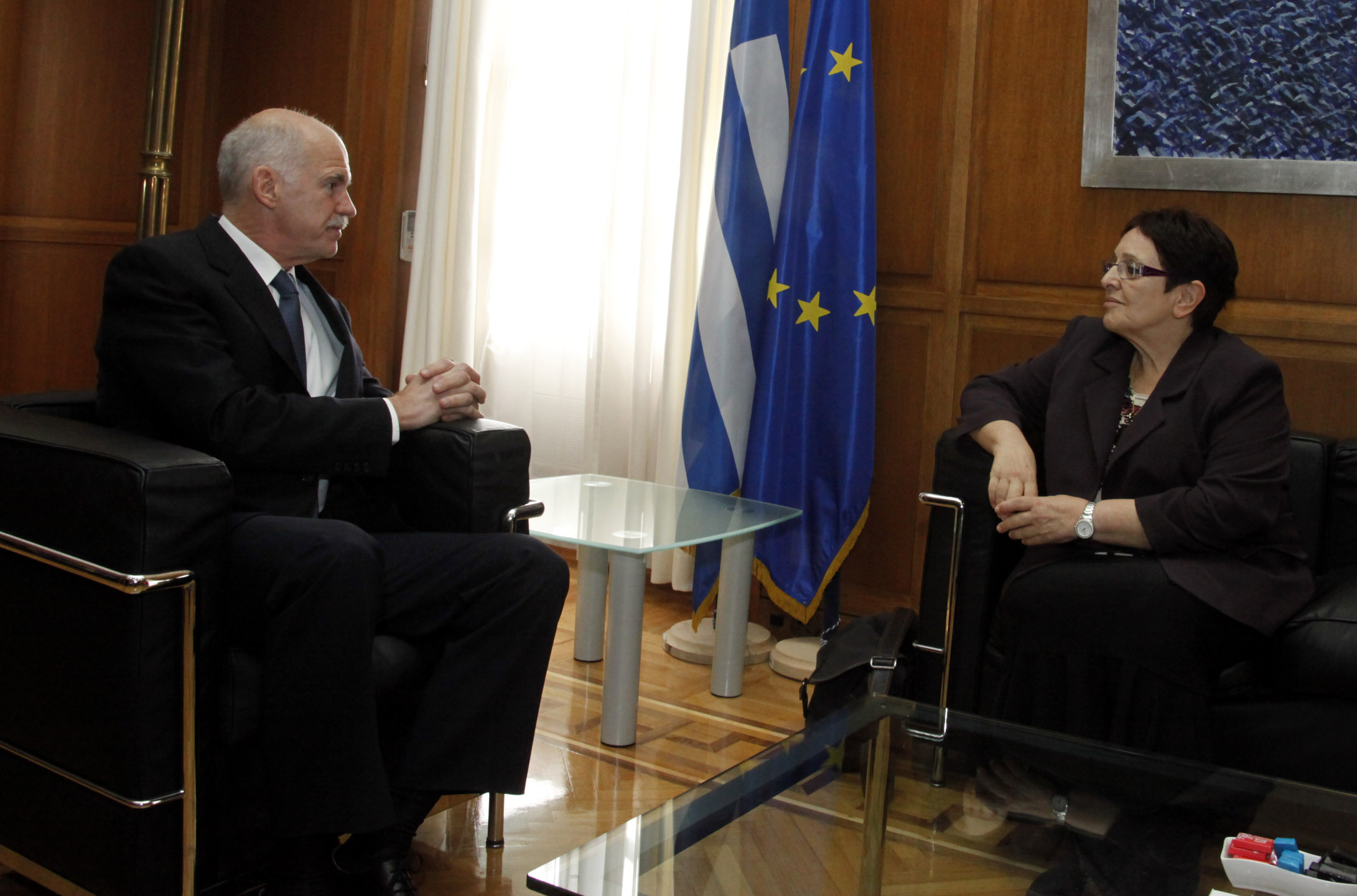 Ολοκληρώθηκαν οι συναντήσεις Παπανδρέου με τους αρχηγούς - ΤΟ ΒΗΜΑ