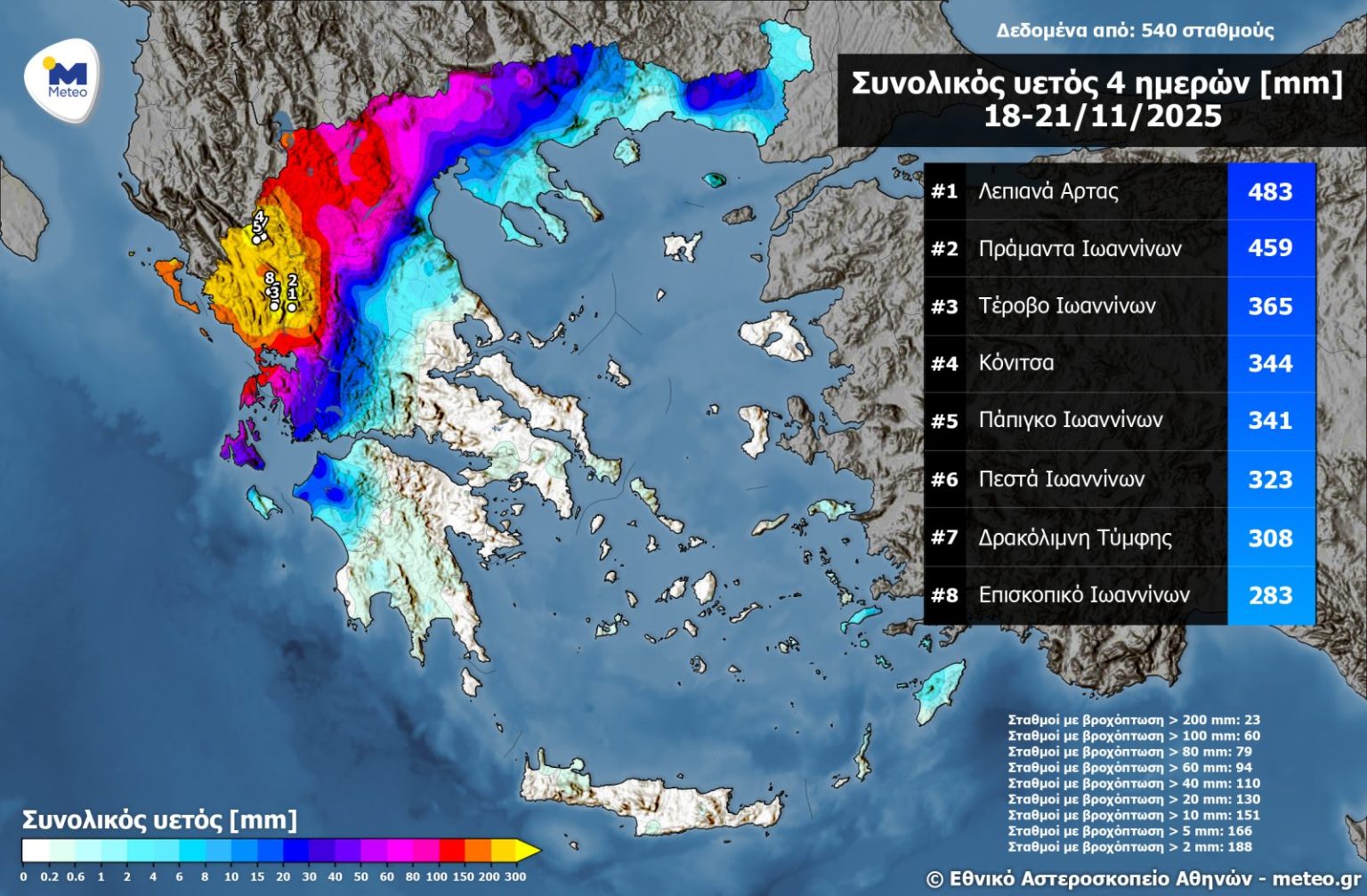 Πάνω από 400 χιλιοστά βροχής στα ορεινά της Ηπείρου - Ζημιές σε δρόμους ...